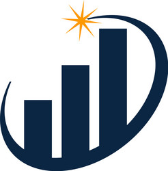 Investment management service filled colorful logo