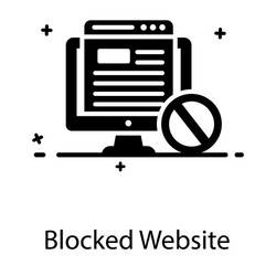 Unblock site Royalty Free Vector Image - VectorStock