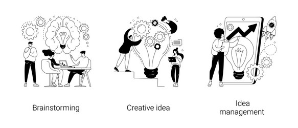 Thinking Black and White Vector Images (over 18,000)