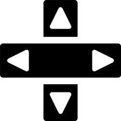 D pad icon Royalty Free Vector Image - VectorStock