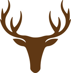 Reindeer design template Royalty Free Vector Image