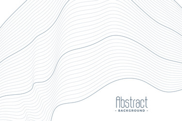 Abstract contour lines on white background Vector Image