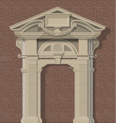 Image stone entrance of house Royalty Free Vector Image