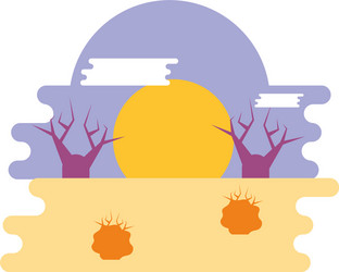 Isolated australian landscape design Royalty Free Vector