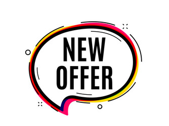 New offer text special price sign Royalty Free Vector Image