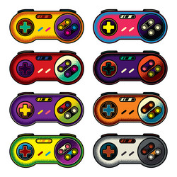 Retro gamepad Royalty Free Vector Image - VectorStock