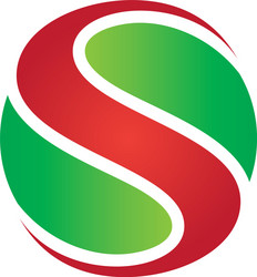 Circle swirl letter s logo Royalty Free Vector Image