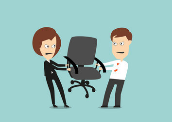 Businessmen characters fight Royalty Free Vector Image