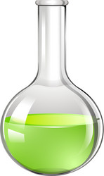 Liquid substance in glass containers Royalty Free Vector