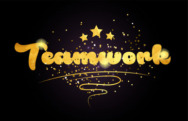 Team work pink blue color word text logo icon Vector Image