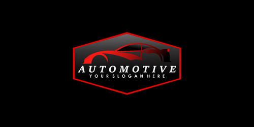 Automotive and service car logo design Royalty Free Vector