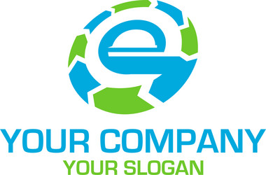 Eg engineering logo design Royalty Free Vector Image