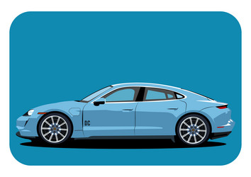 Image of super luxury car Royalty Free Vector Image