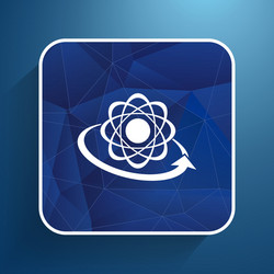 Molecular compound icon chemistry Royalty Free Vector Image