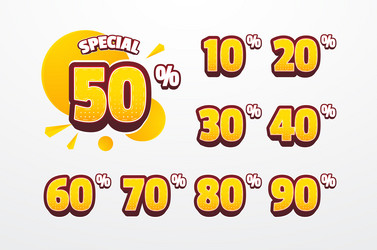 Special sale design template collection Royalty Free Vector