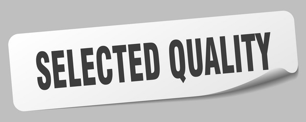 Selected sticker selected label Royalty Free Vector Image