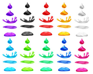 Splash liquid water splutter Royalty Free Vector Image
