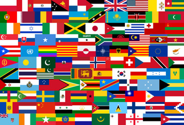 All flags of countries in one Royalty Free Vector Image
