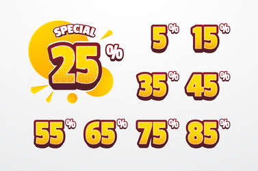 Special sale design template collection Royalty Free Vector