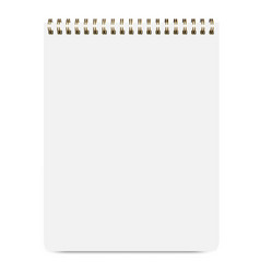 Blank realistic sketchbook isolated on white Vector Image