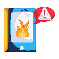 Fire alert Royalty Free Vector Image - VectorStock