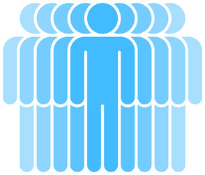 Nine human sign people symbol Royalty Free Vector Image
