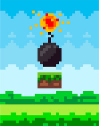 Bomb Pixel Art Vector Images (over 490)