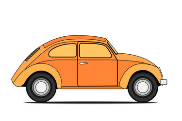 Yellow car Royalty Free Vector Image - VectorStock