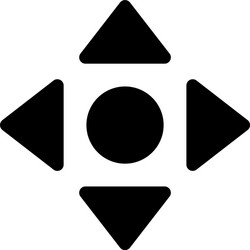 D pad icon Royalty Free Vector Image - VectorStock