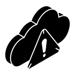 Cloud failure Royalty Free Vector Image - VectorStock