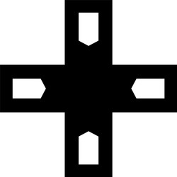 D pad icon Royalty Free Vector Image - VectorStock