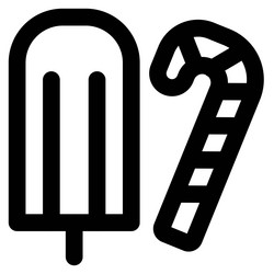 Juicy ice pop made with crushed candy cane Vector Image