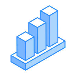 Horizontal bar graph Royalty Free Vector Image