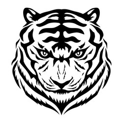 Angry tiger sign Royalty Free Vector Image - VectorStock