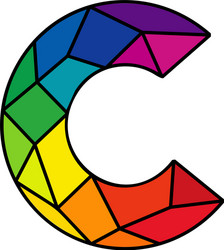 Rainbow Letter C Vector Images (over 660)
