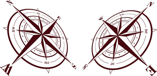 Compass rose Royalty Free Vector Image - VectorStock