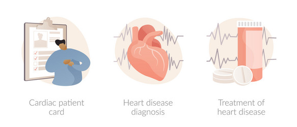 Cardiovascular disease abstract concept Royalty Free Vector