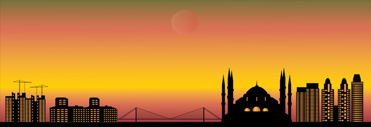 Istanbul City Skyline Drawing Vector Images (75)