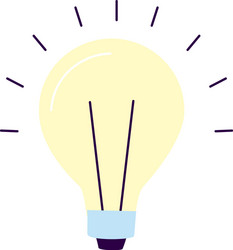 Light bulb without color Royalty Free Vector Image