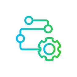 Project team product development icon with blue Vector Image