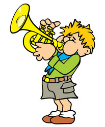 Comic Trumpet Vector Images (over 330)