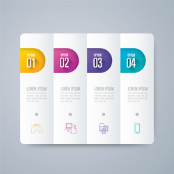 Infographics design with 4 step Royalty Free Vector Image