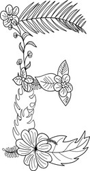 Isometric letter e Royalty Free Vector Image - VectorStock