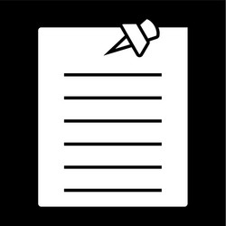 Post it icon Royalty Free Vector Image - VectorStock