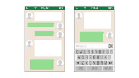 Blank Template Messenger Vector Images (over 710)