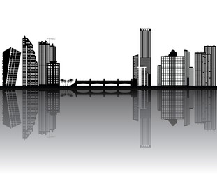 Generic City Skyline Vector Images (over 1,000)