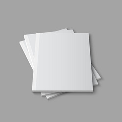 Blank empty magazine template Royalty Free Vector Image