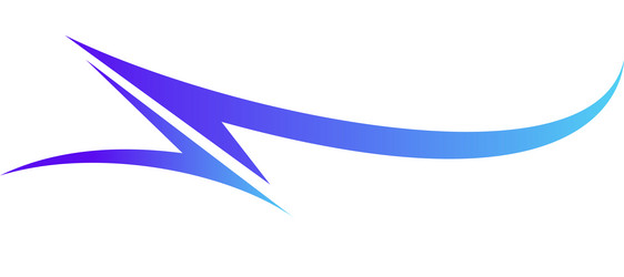Blue curve arrow race car livery sticker design Vector Image