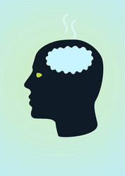 Man with brain Royalty Free Vector Image - VectorStock