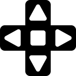 D pad icon Royalty Free Vector Image - VectorStock